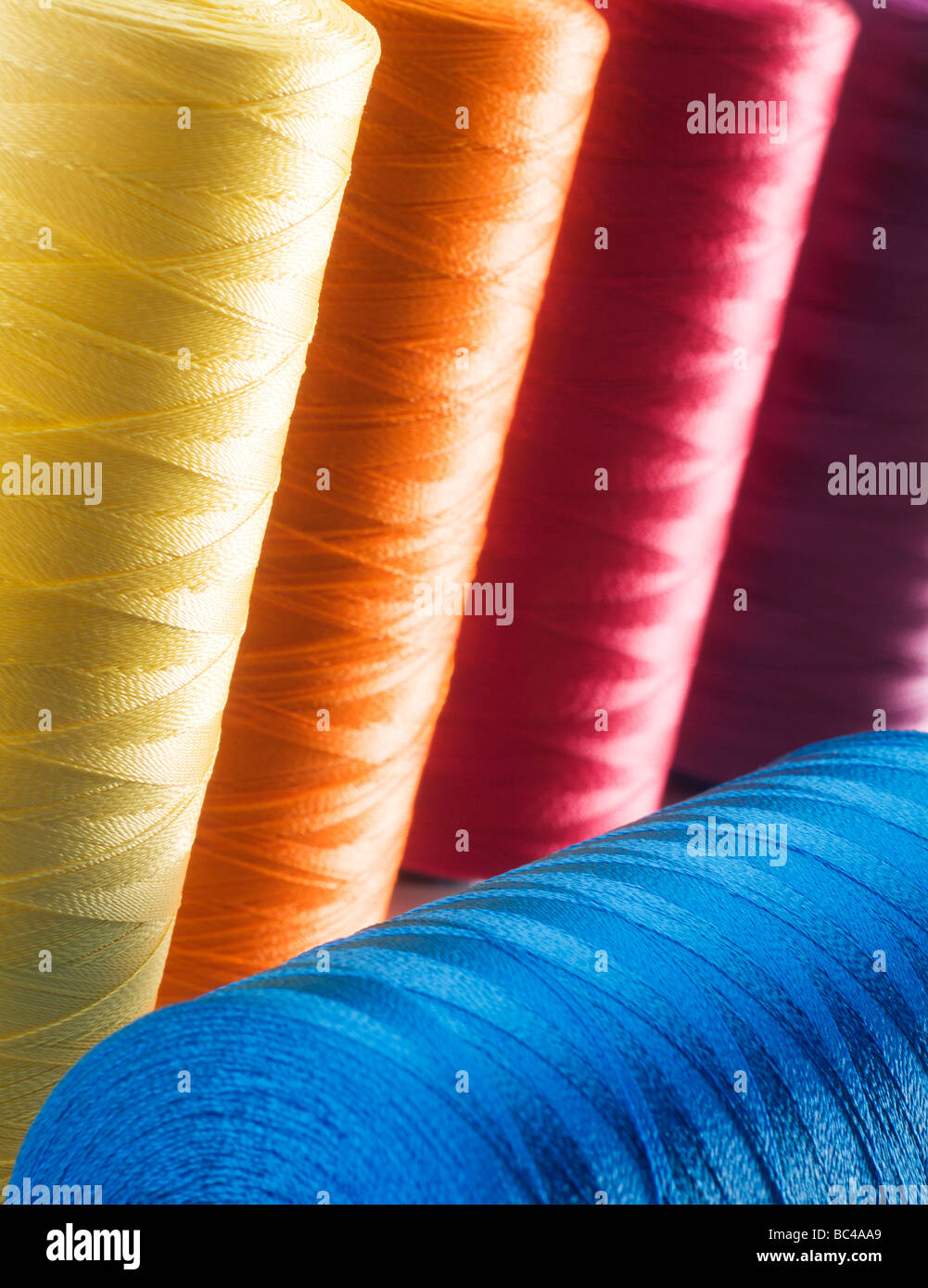 Reels of threads Stock Photo - Alamy