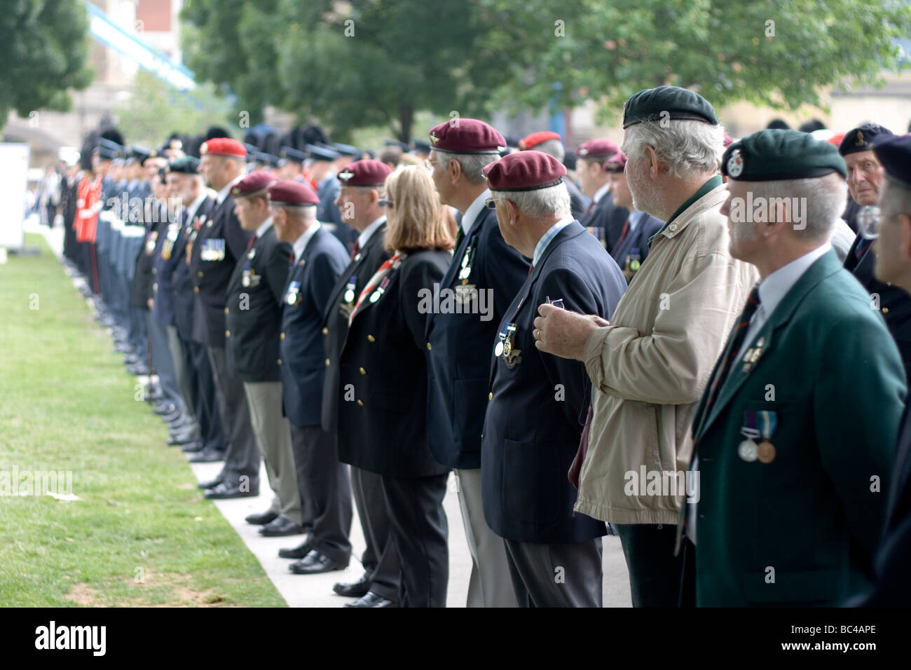War veterans parade on Armed Forces Day in London Stock Photo - Alamy