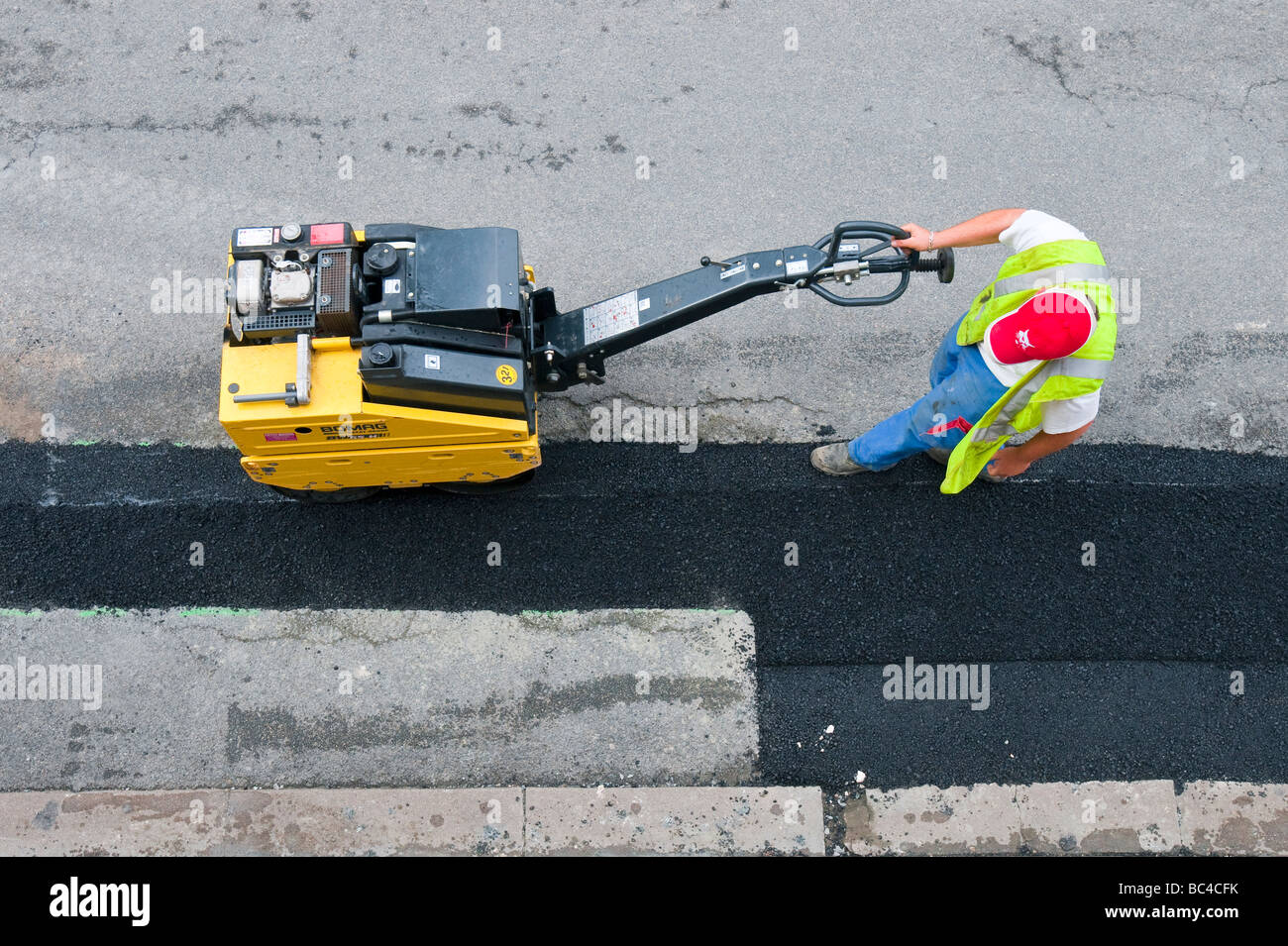 Tarmac roller hi-res stock photography and images - Alamy
