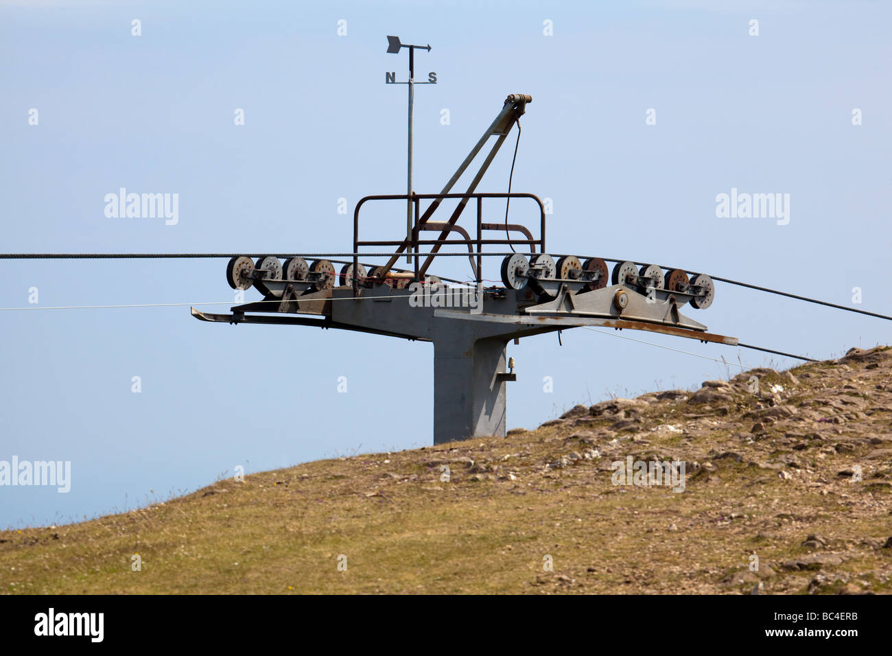 Great Orme Cable Car Pylons Llandudno North Wales Stock Photo - Alamy