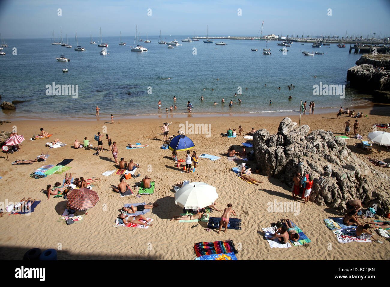 Cascais beach near Lisbon Stock Photo - Alamy