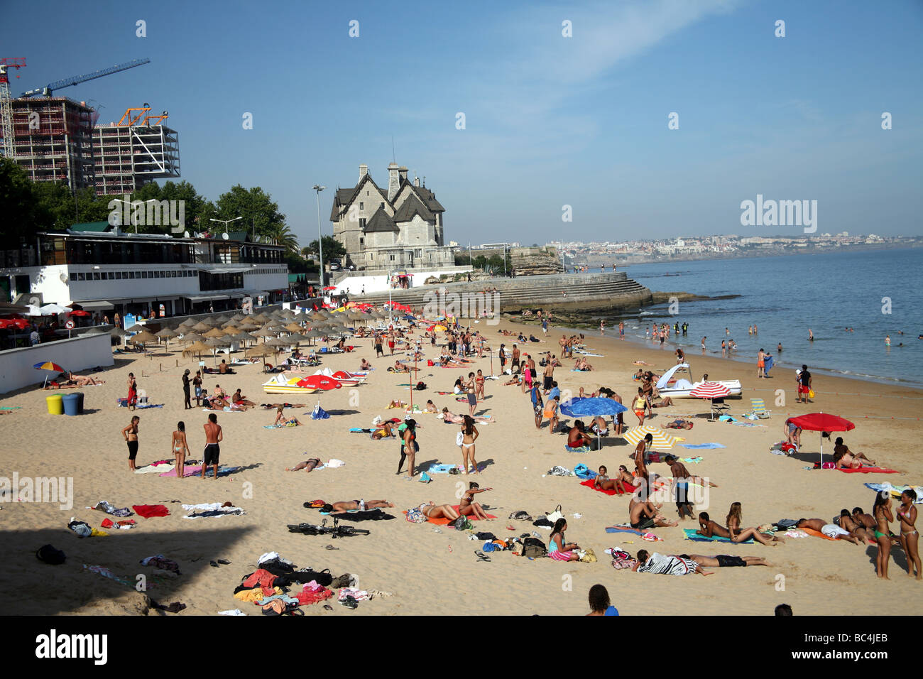 Cascais beach near Lisbon Stock Photo - Alamy