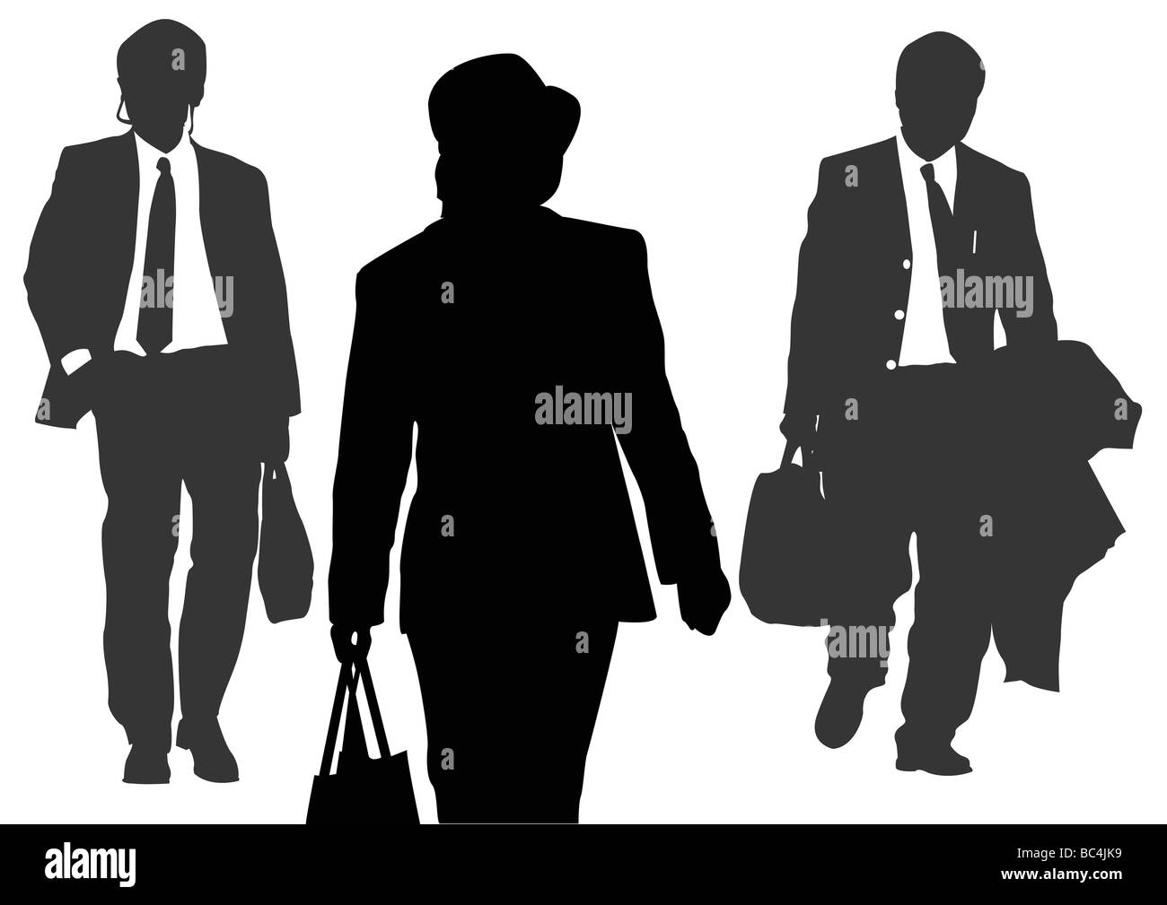 Opposite directions walk Black and White Stock Photos & Images - Alamy