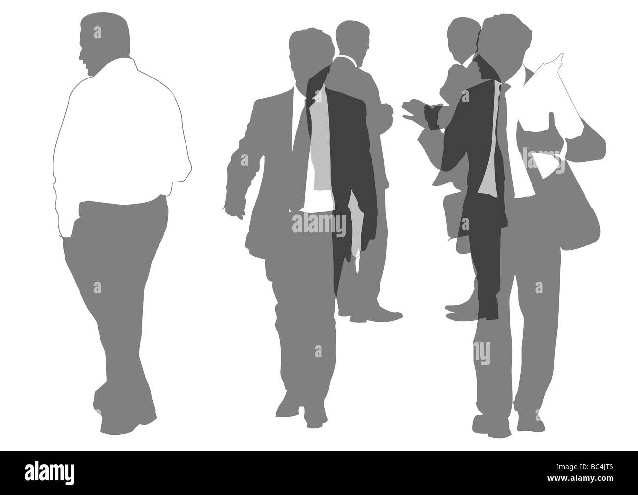 Chatting group office Cut Out Stock Images & Pictures - Alamy