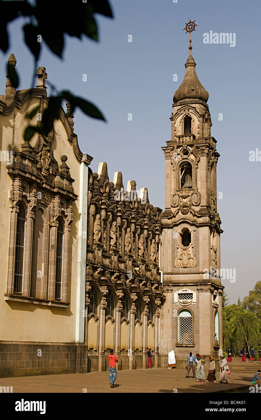 Church of the Holy Trinity in Addis Ababa in Ethiopia on the horn of ...