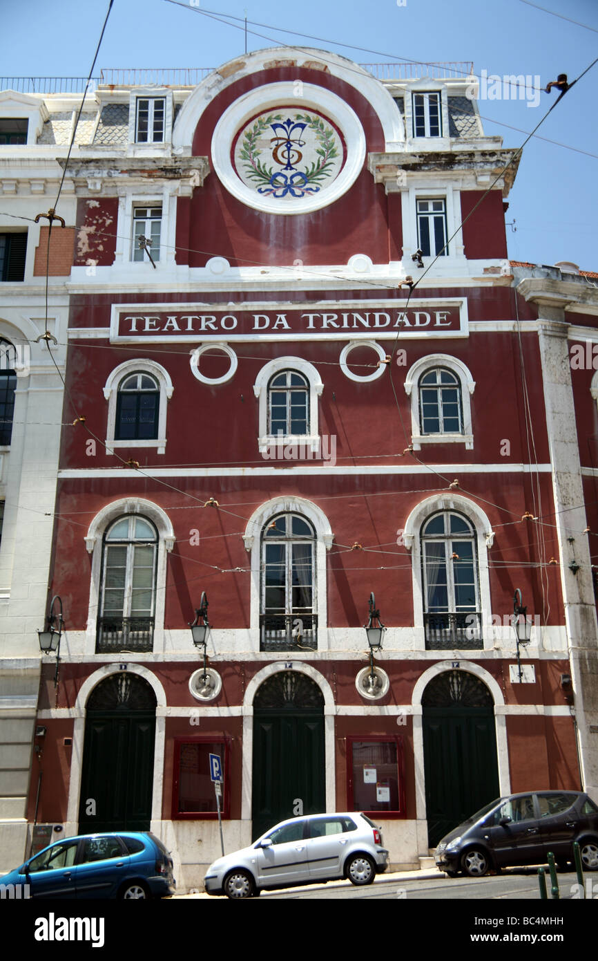 Teatro Da Trindade Lisbon Stock Photo - Alamy