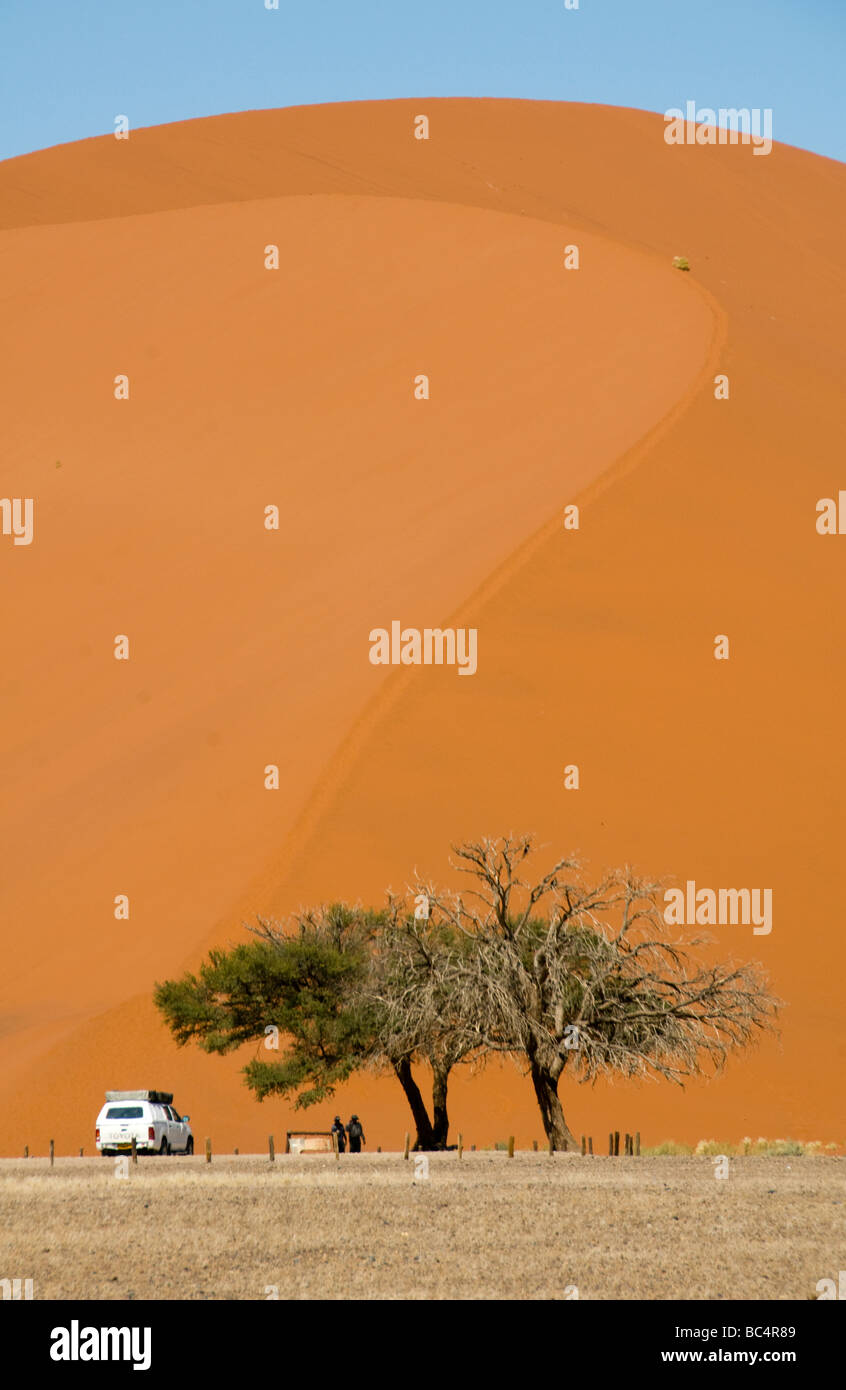 the beautiful sand dune landscape of Sossusvlei National Park in Nambia ...