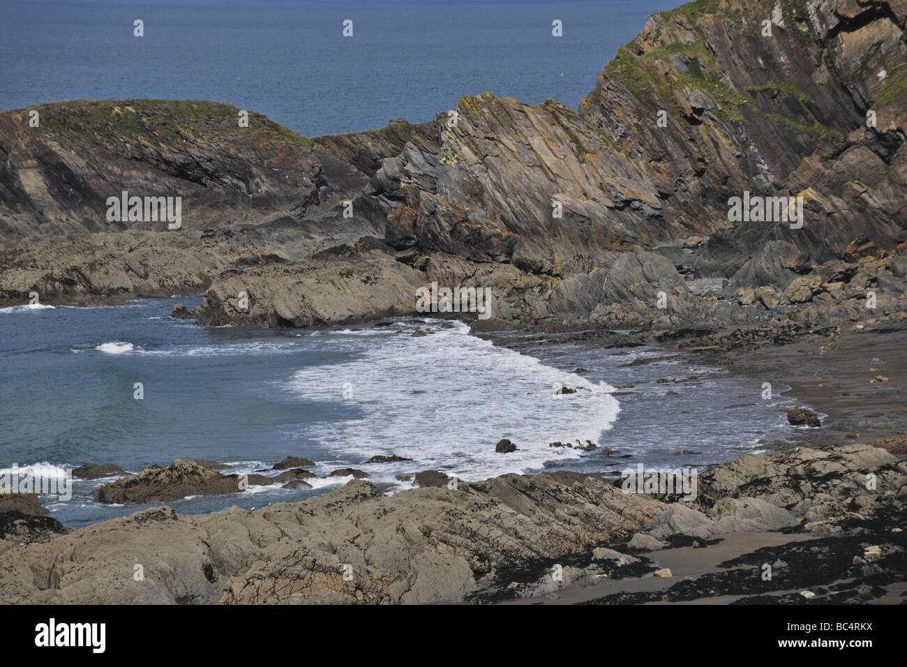 beacon point headland ilfracombe devon Stock Photo - Alamy