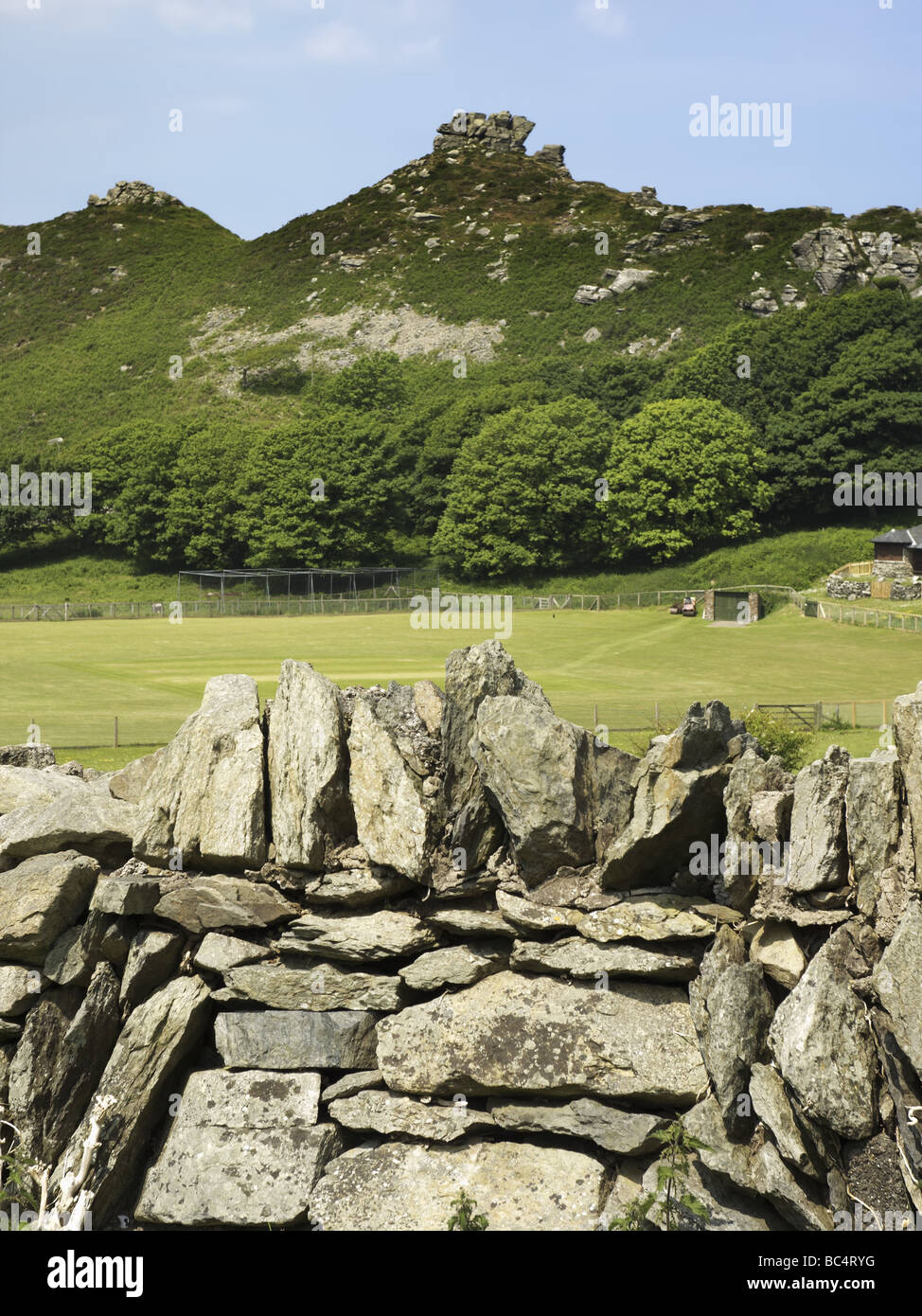 the valley of the rocks lynton in devon Stock Photo - Alamy