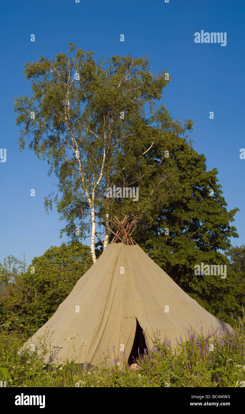 Tipi (also t(e)epee), traditional Native Americans' tent (modern ...