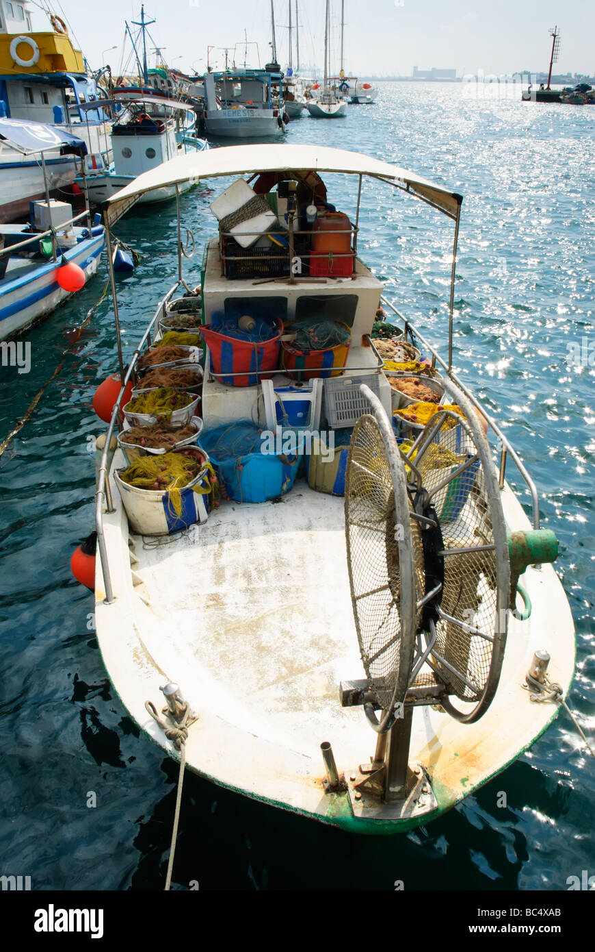 Fishing boats in the port of Limassol, Cyprus Stock Photo - Alamy