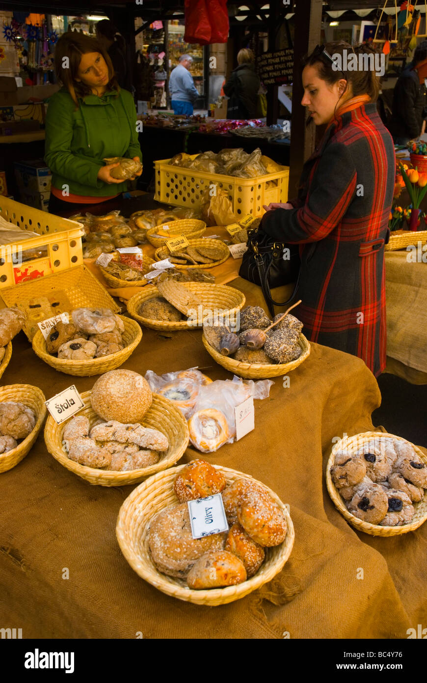 Market street in old town hi-res stock photography and images - Alamy