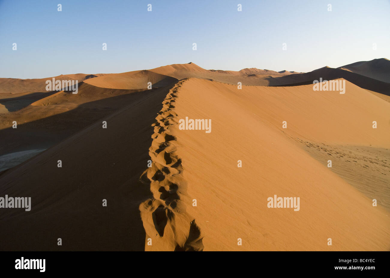 the beautiful sand dune landscape of Sossusvlei National Park in Nambia ...