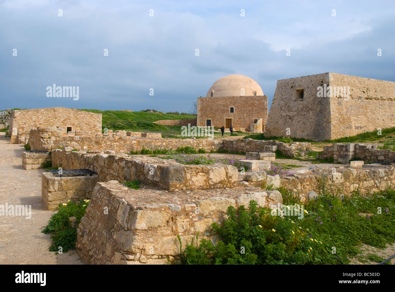 Fortress grounds in Rethymno Crete Greece Europe Stock Photo - Alamy