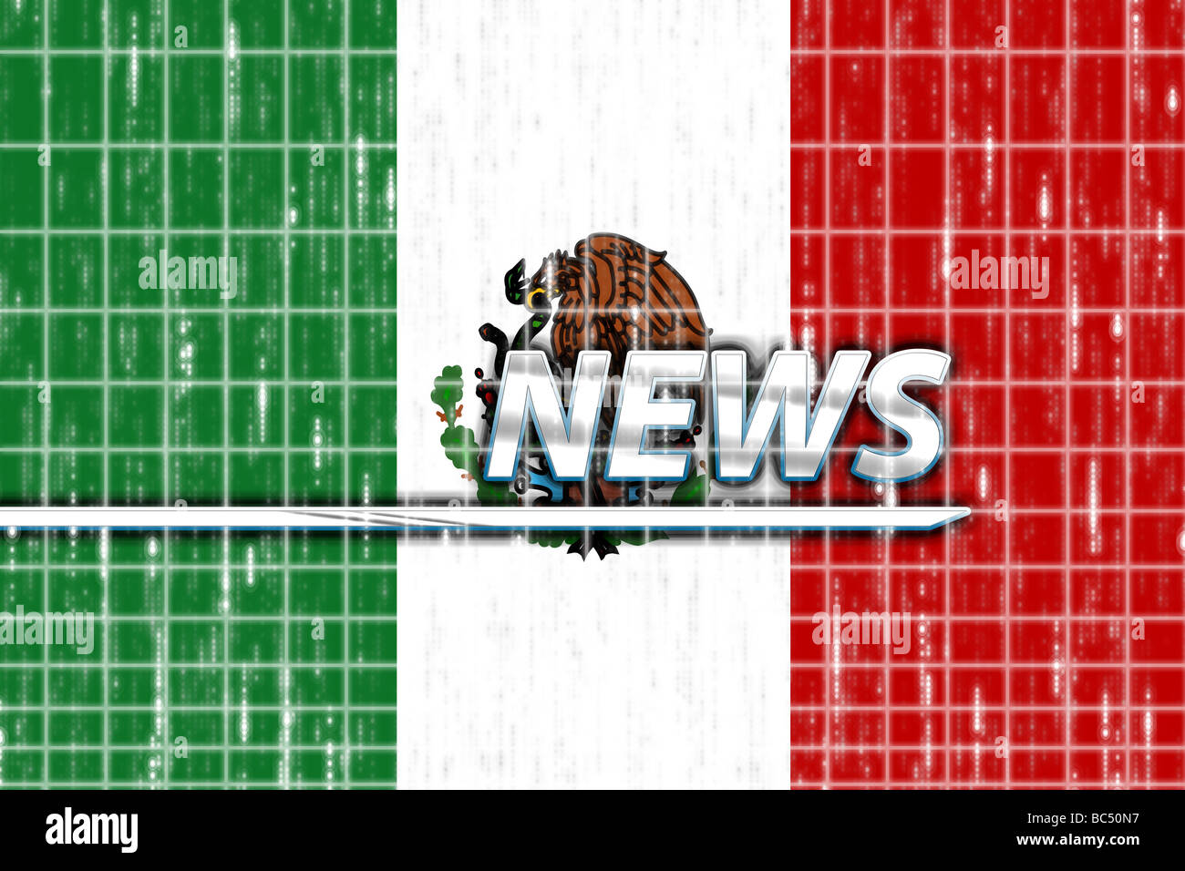 News information splash Flag of Mexico national country symbol ...