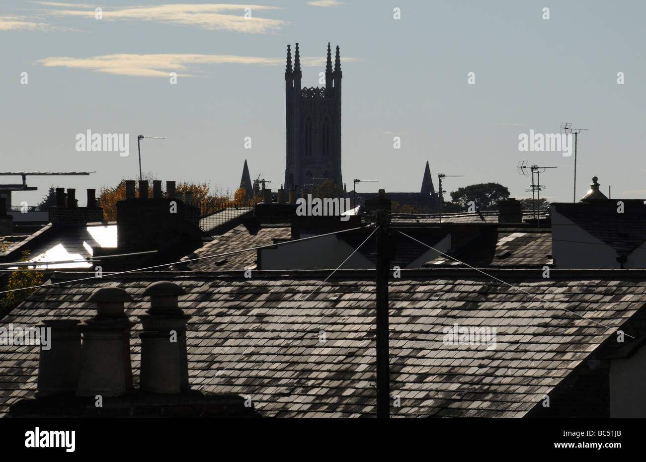 Silhouette View Over Rooftops Cheltenham Stock Photo - Alamy Silhouette View Over Rooftops Cheltenham Stock Photo - Alamy