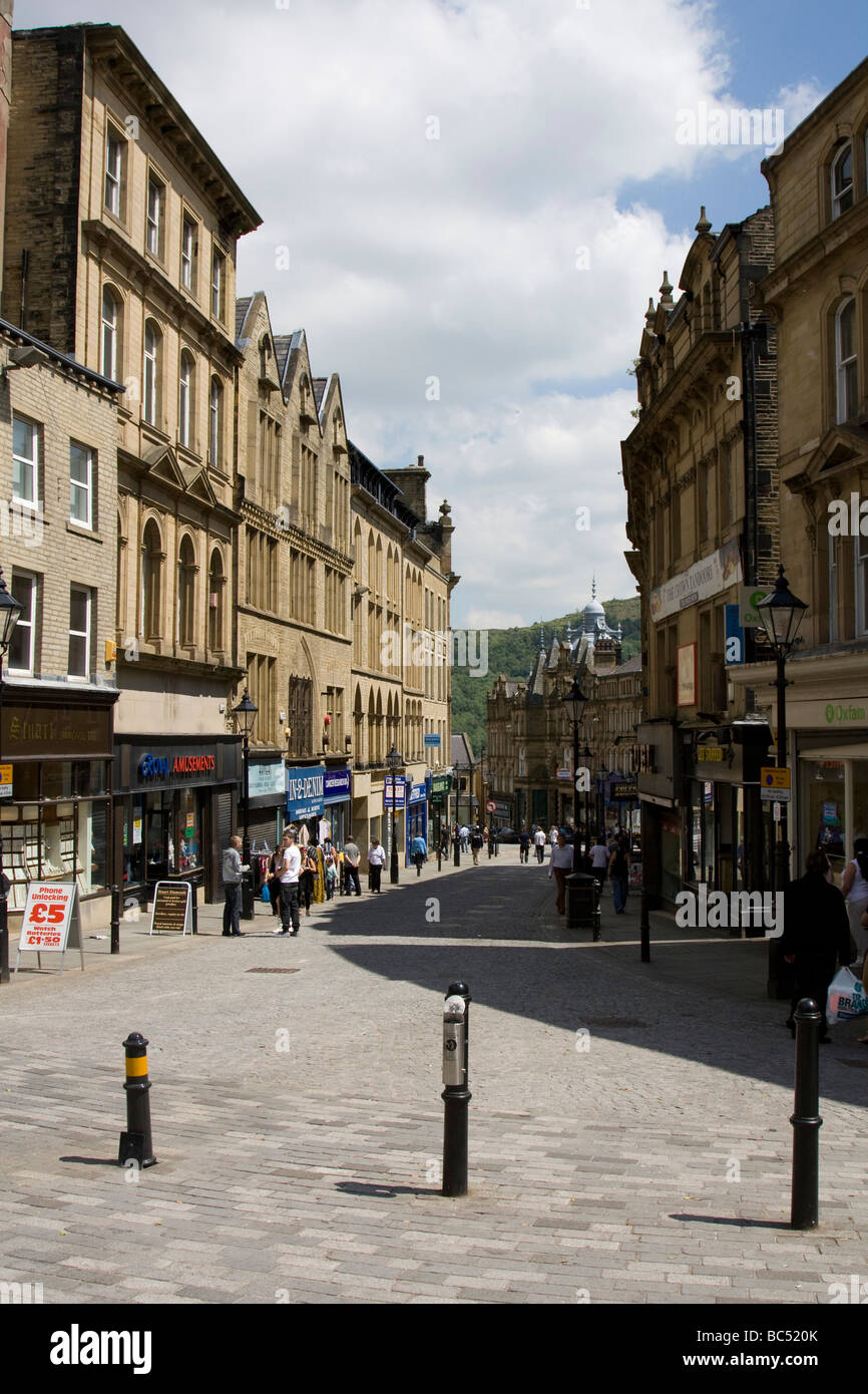 Halifax large market town centre Metropolitan Borough of Calderdale ...
