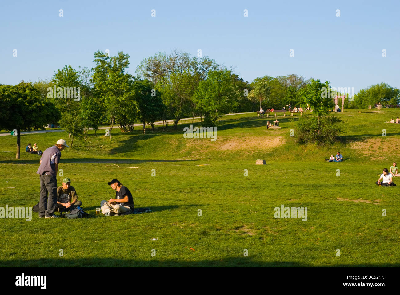 Parukarka park in Zizkov district of Prague Czech Republic Europe Stock ...