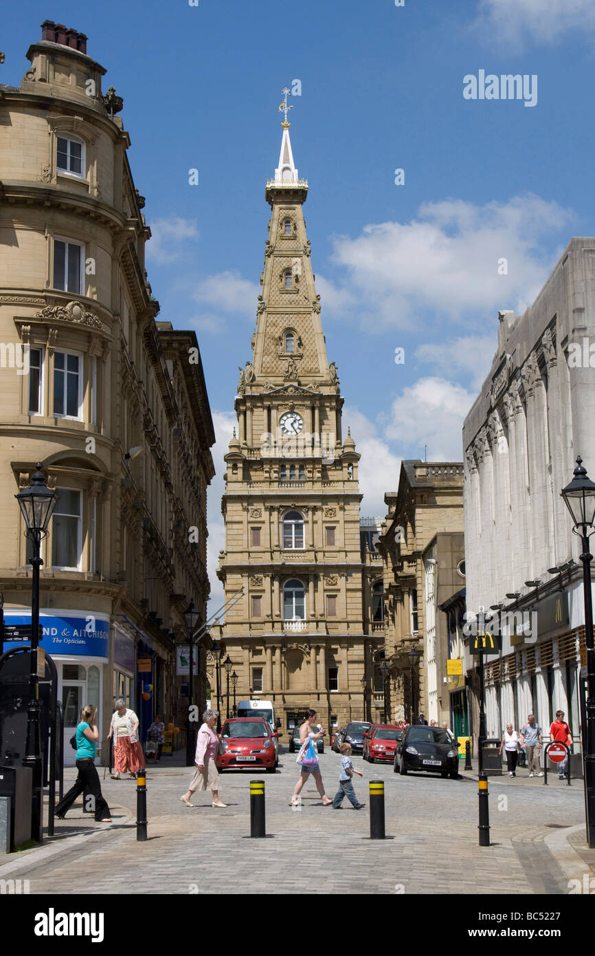 Halifax large market town centre Metropolitan Borough of Calderdale ...