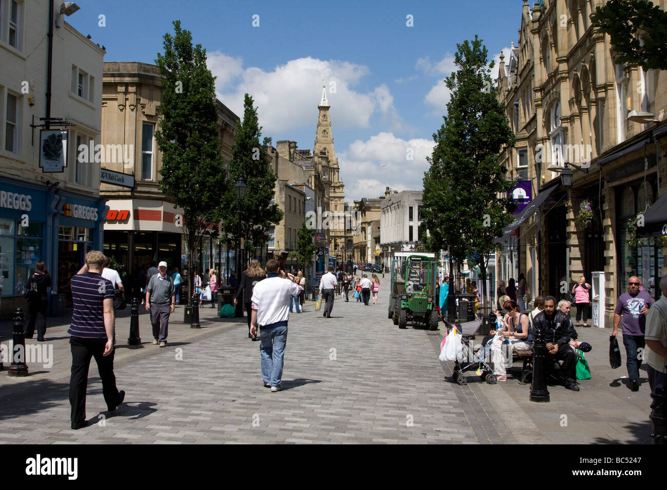 Halifax large market town centre Metropolitan Borough of Calderdale ...