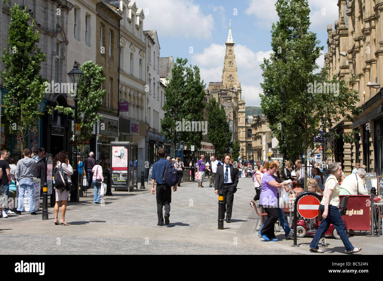 Halifax large market town centre Metropolitan Borough of Calderdale ...