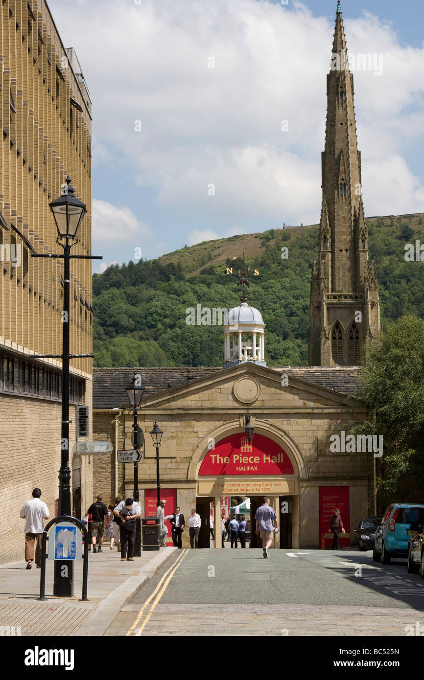 piece hall Halifax large market town centre Metropolitan Borough of ...