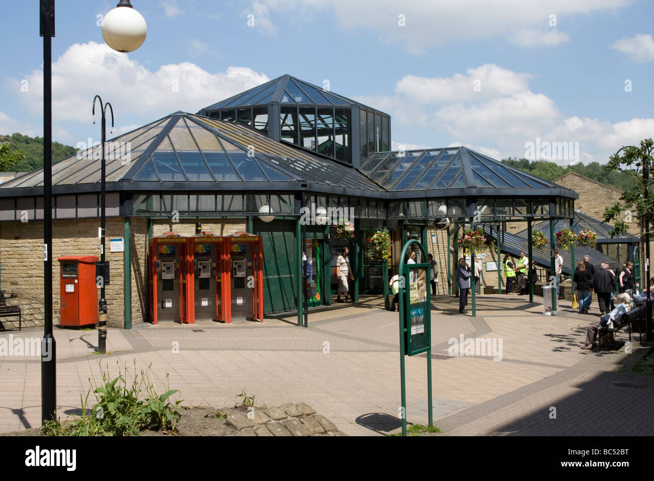 Halifax large market town centre Metropolitan Borough of Calderdale ...