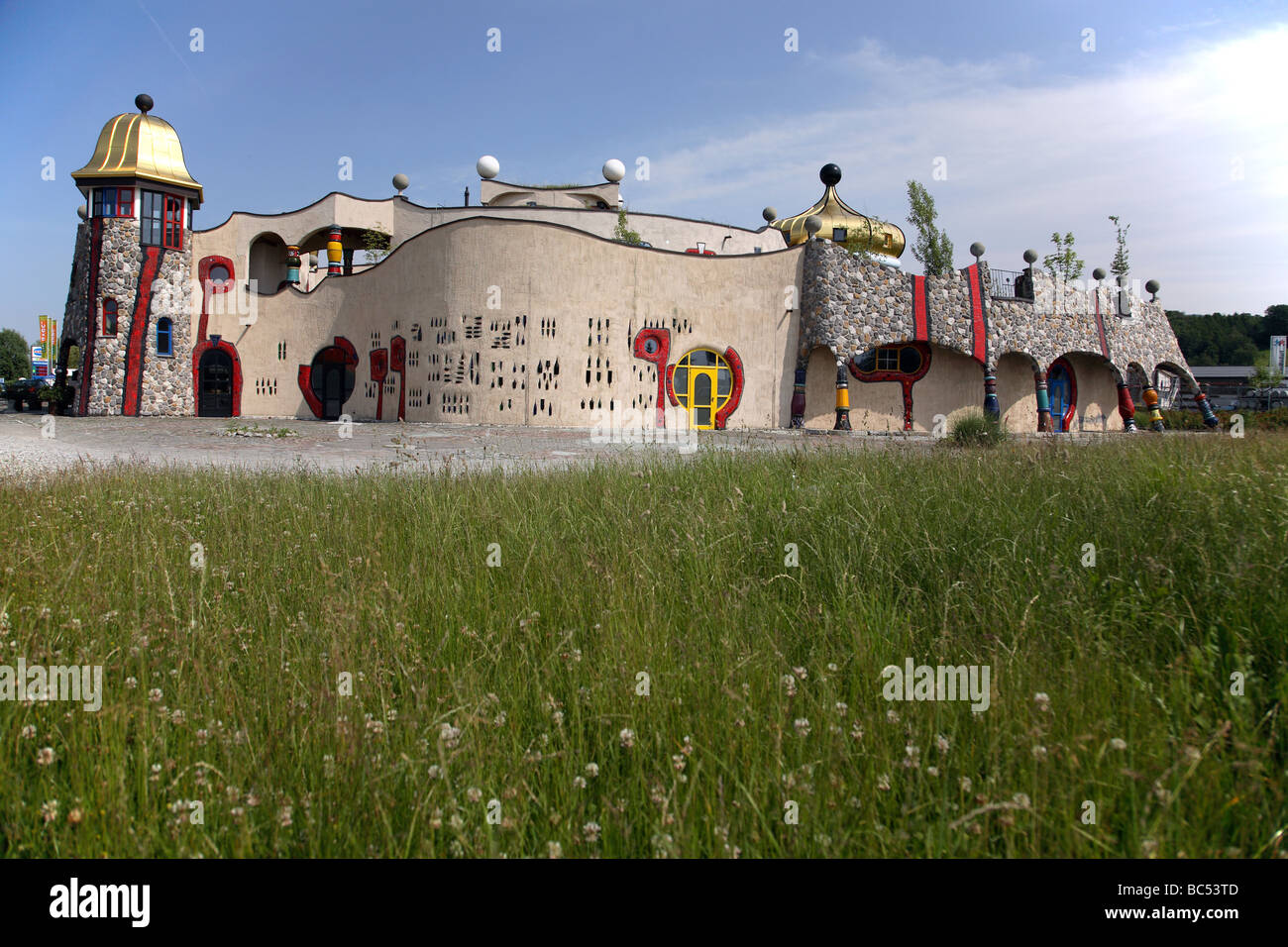 Hundertwasser-style building Switzerland Stock Photo - Alamy