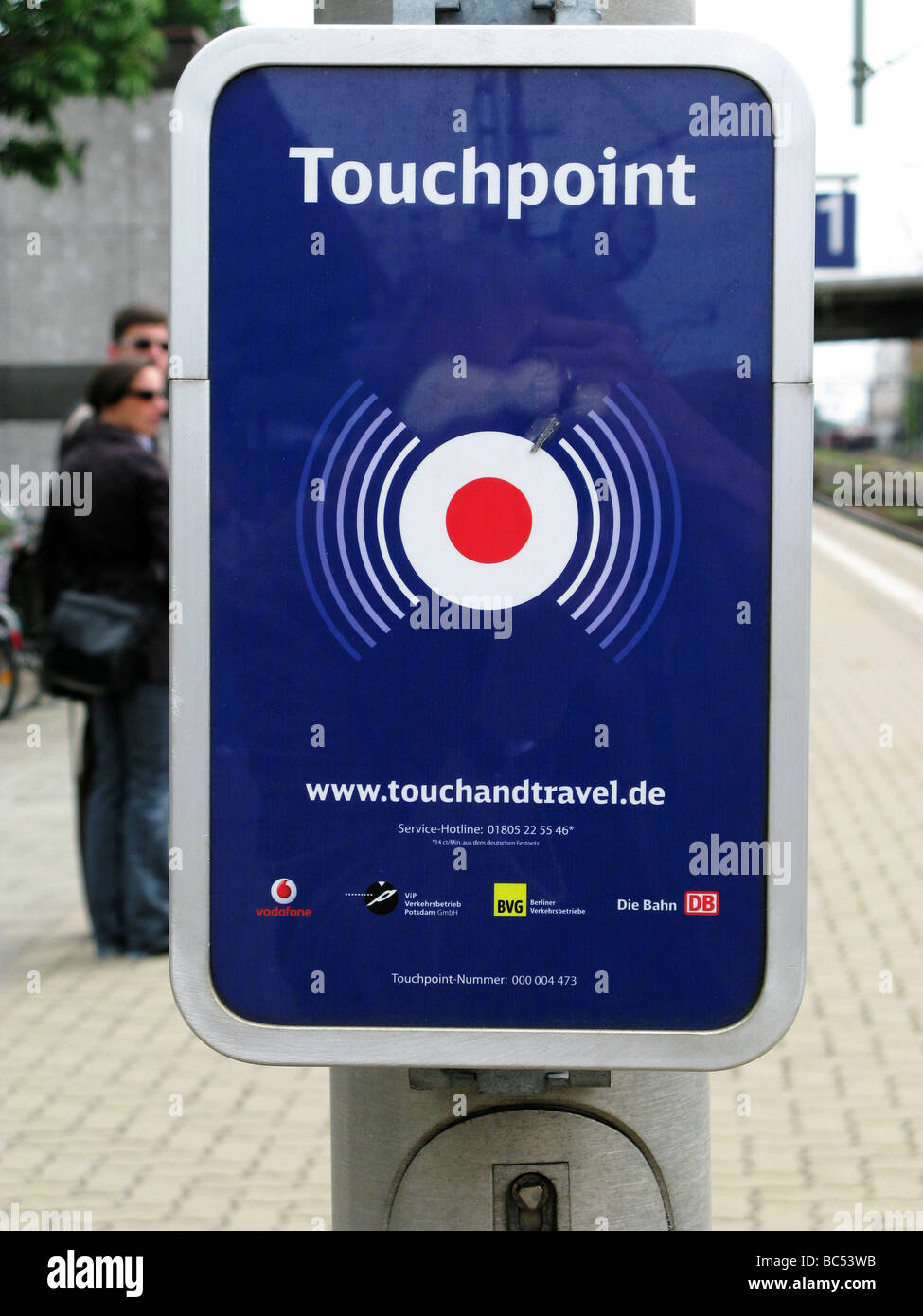 Touchpoint Information Panel on the Peine Railway Station Germany Stock ...