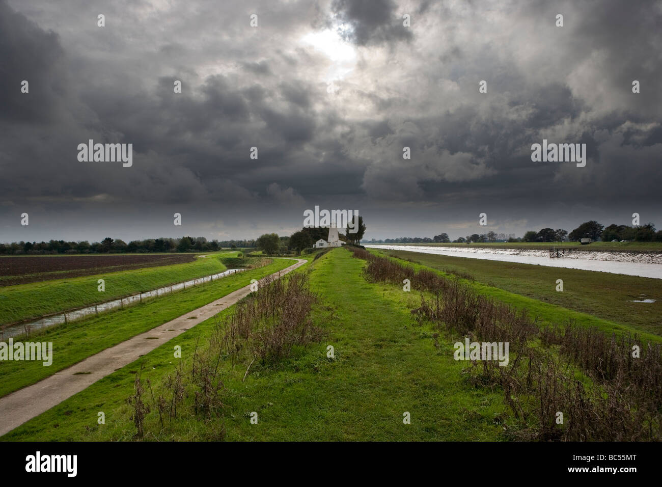 River Nene Guys Head Terrington Marsh Norfolk Stock Photo - Alamy