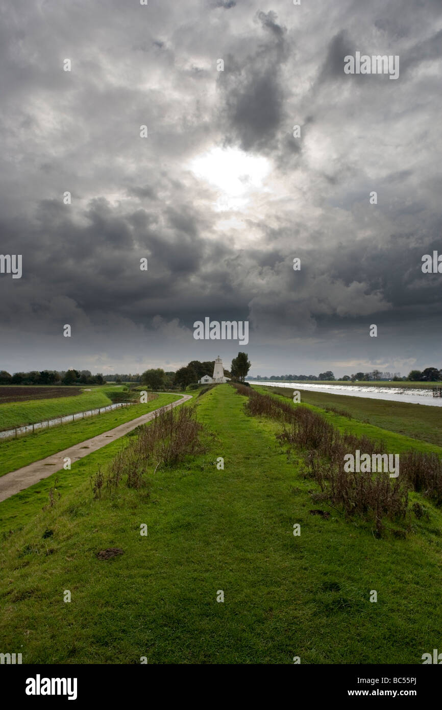 River Nene Guys Head Terrington Marsh Norfolk Stock Photo - Alamy