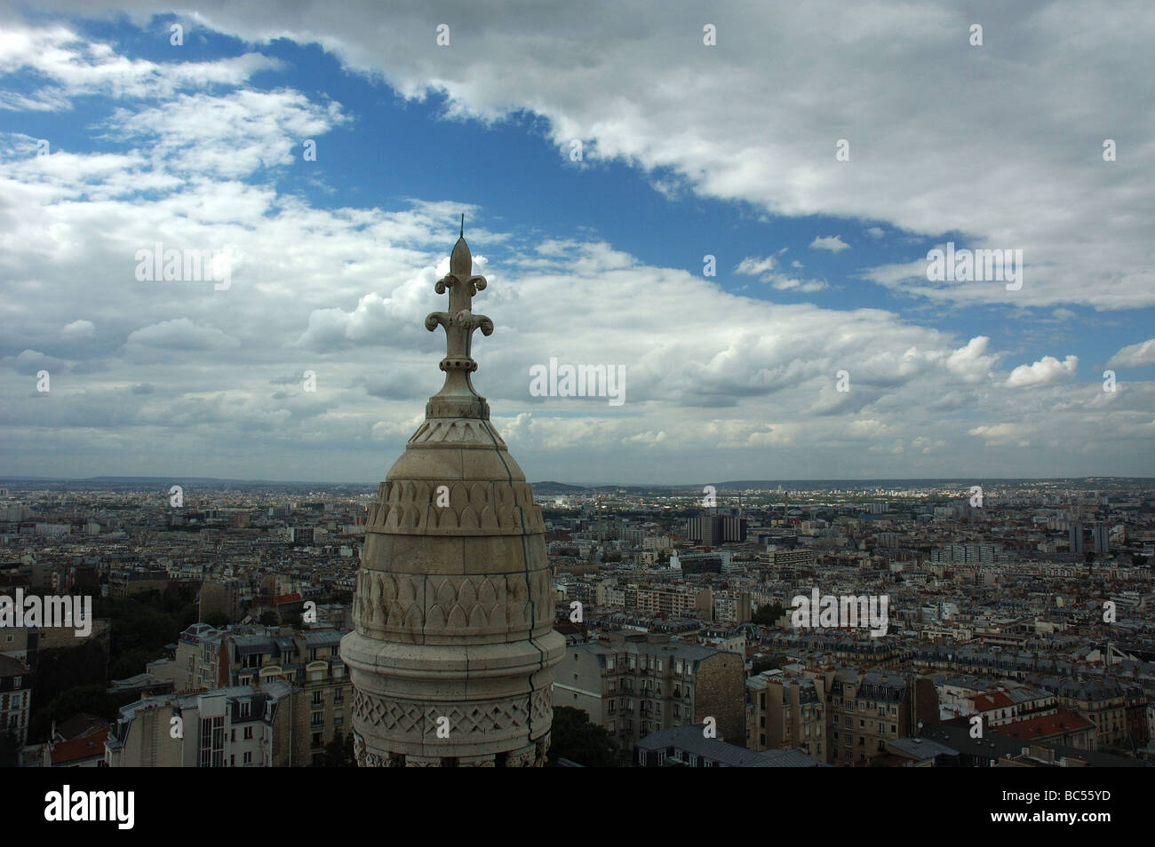 Paris, view from Sacre-Coeur Basilica Stock Photo - Alamy