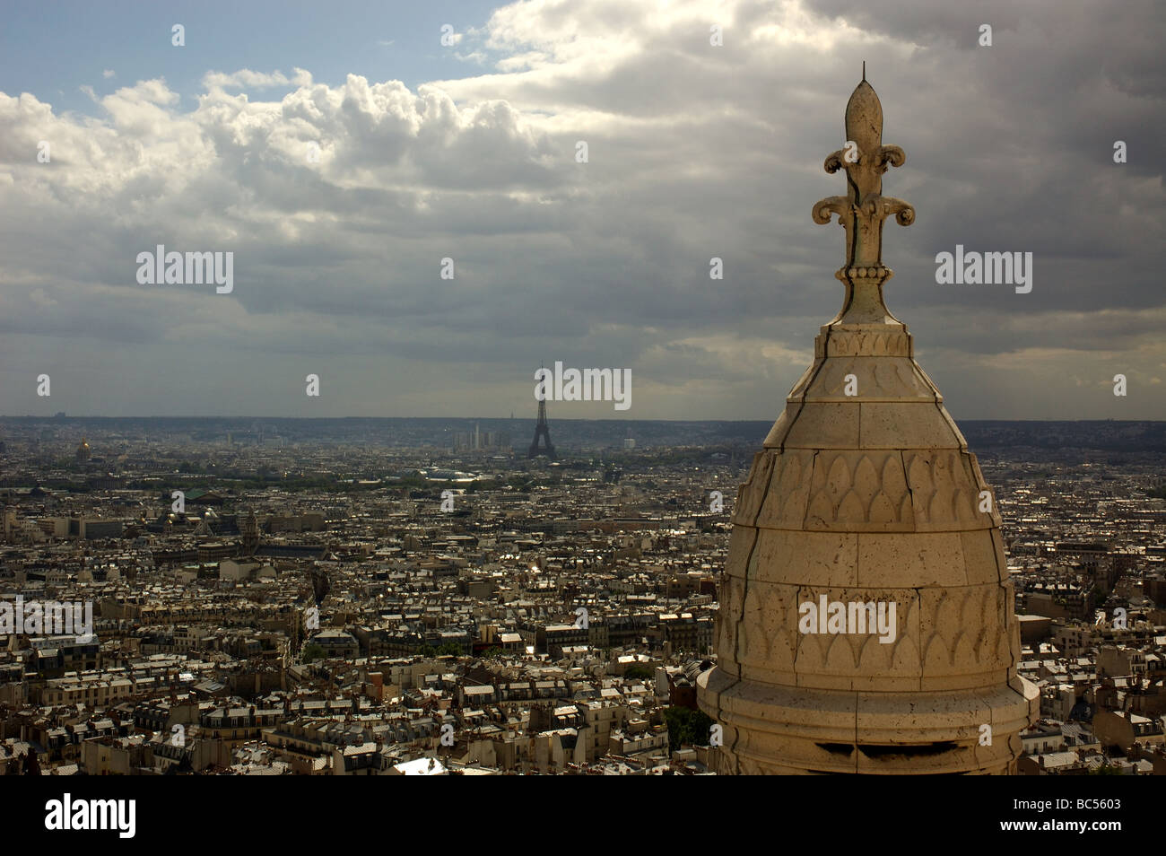 Paris, view from Sacre-Coeur Basilica Stock Photo - Alamy