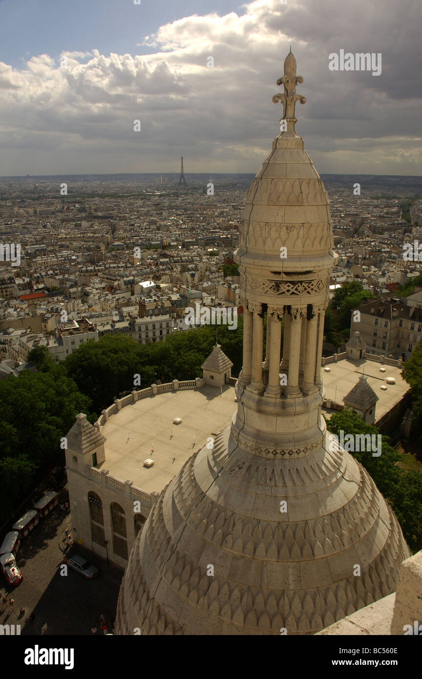 Paris, view from Sacre-Coeur Basilica Stock Photo - Alamy