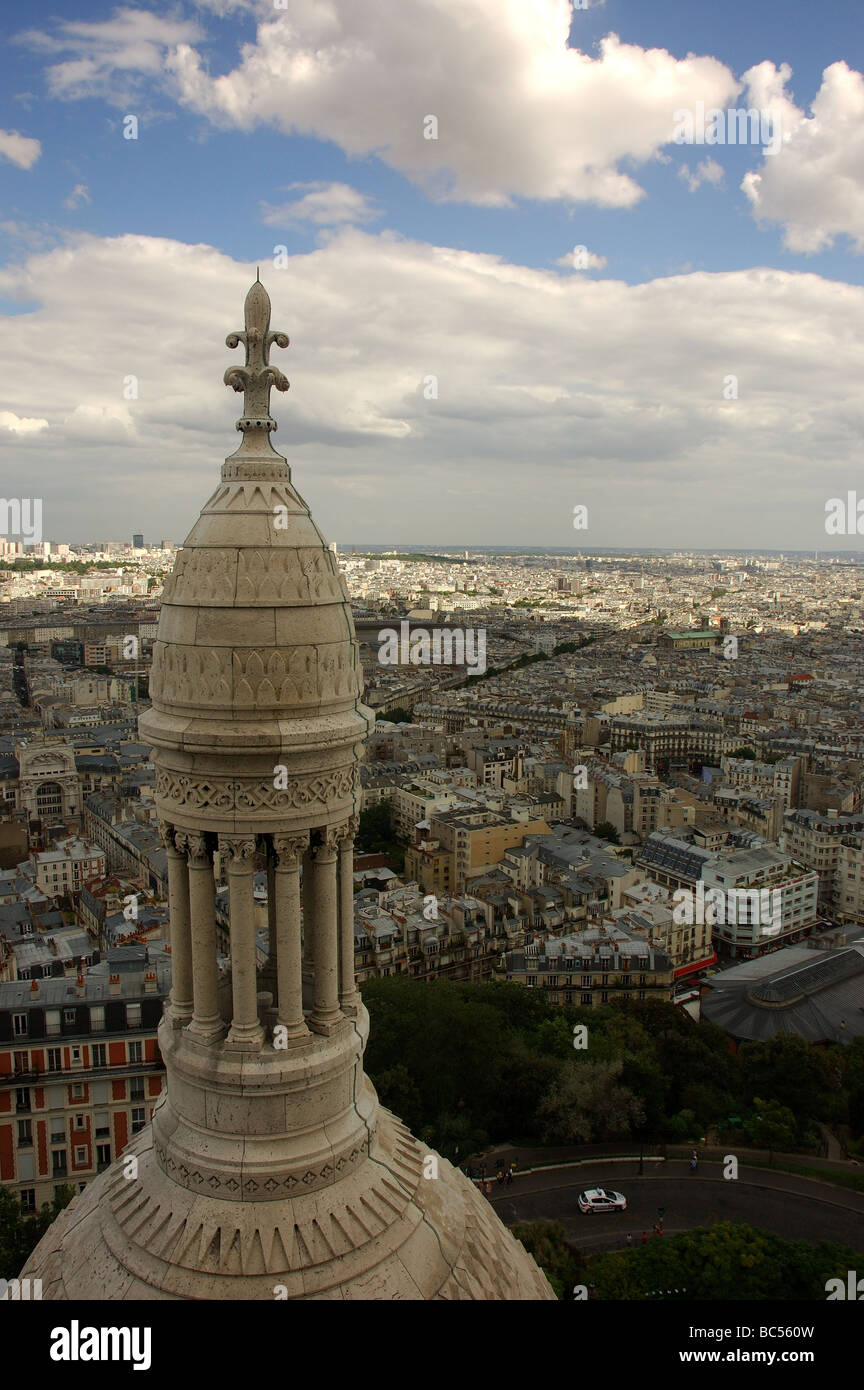 Paris, view from Sacre-Coeur Basilica Stock Photo - Alamy