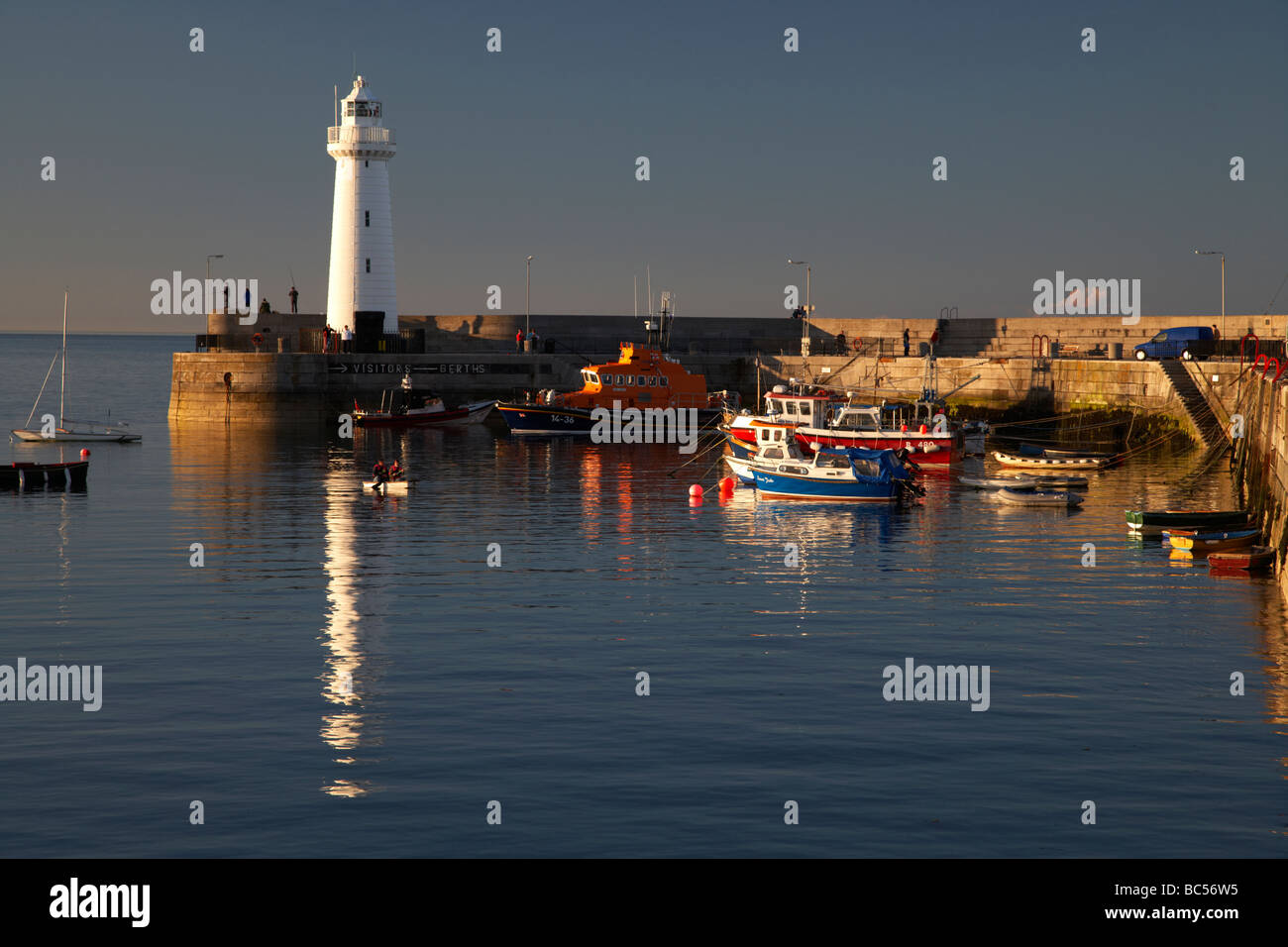 donaghadee harbour and lighthouse county down northern ireland uk Stock ...