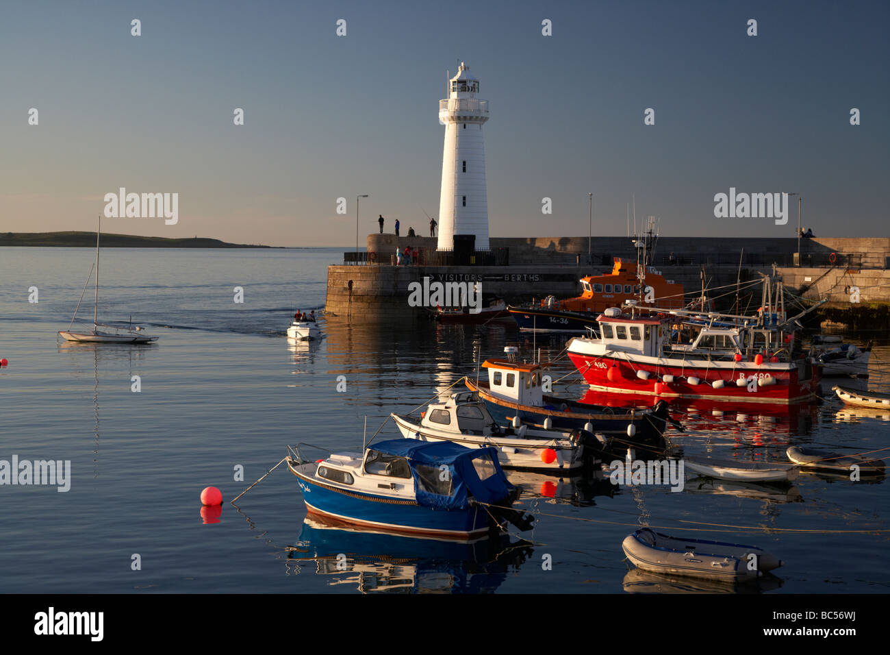 donaghadee harbour and lighthouse county down northern ireland uk Stock ...