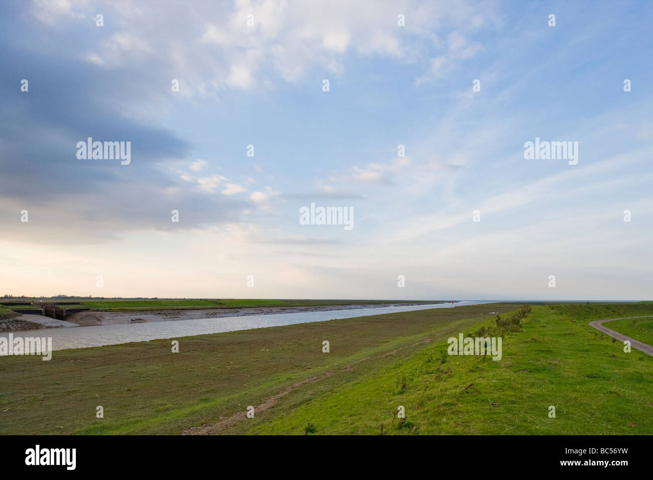 Guys Head Terrington Marsh The Wash Lincolnshire England Stock Photo ...