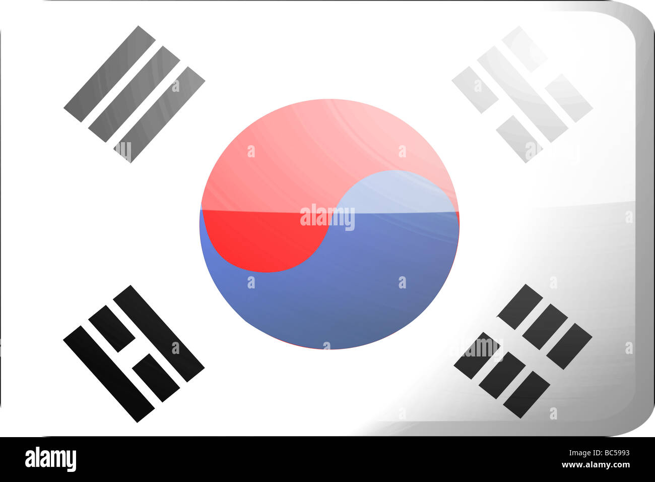 South korea flag clipart hi-res stock photography and images - Alamy