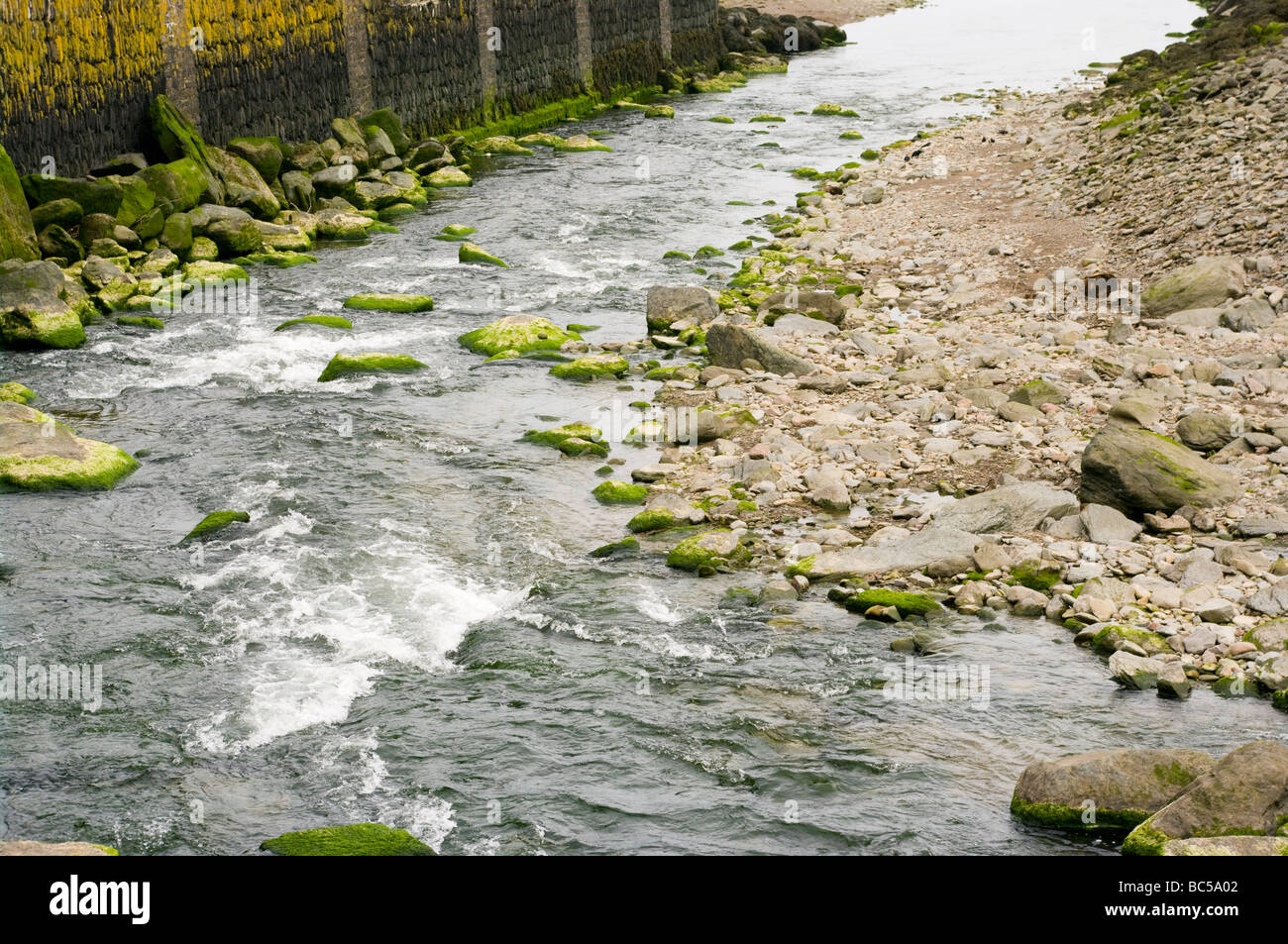 The Rivers West and East Lyn Cascading Over Rocks Lynmouth North Devon ...