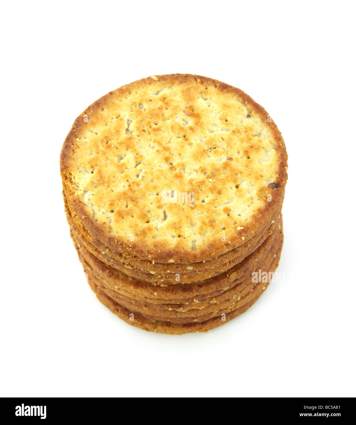 Crackers sesame background Cut Out Stock Images & Pictures - Alamy