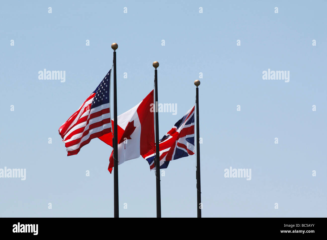British flags in a row hi-res stock photography and images - Alamy