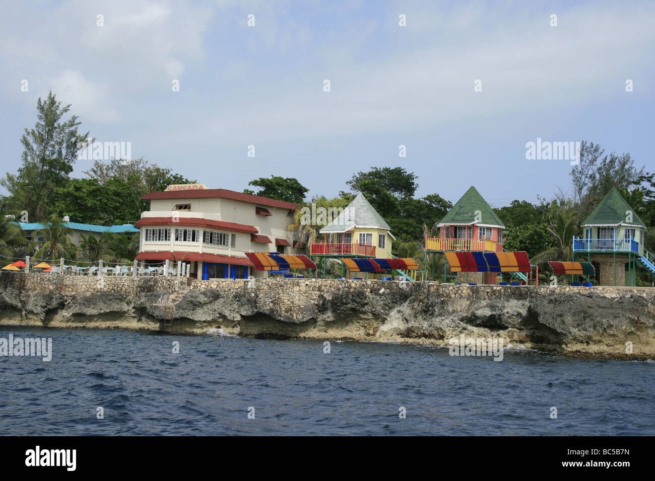 The Samsara Cliffs resort hotel in Negril, Jamaica Stock Photo - Alamy