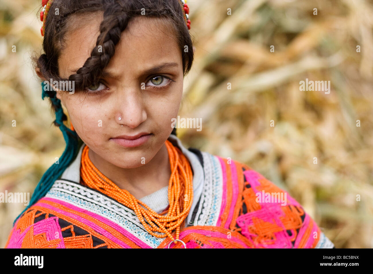 Kalasha girls in the Bumboret valley, Northern Pakistan Stock Photo - Alamy