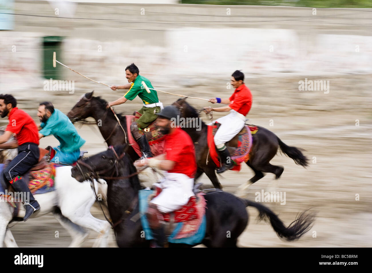 Polo practise in Gilgit, Pakistan Stock Photo - Alamy