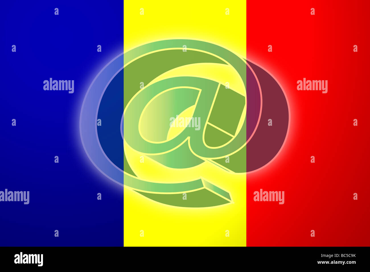 at superimposed over Flag of Chad national country symbol illustration ...