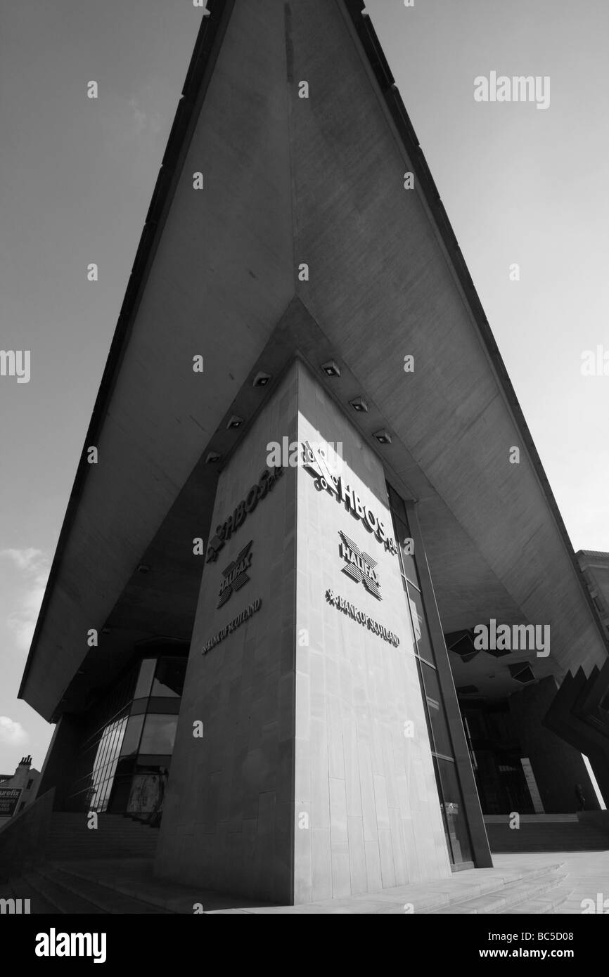 Halifax bank building Black and White Stock Photos & Images - Alamy