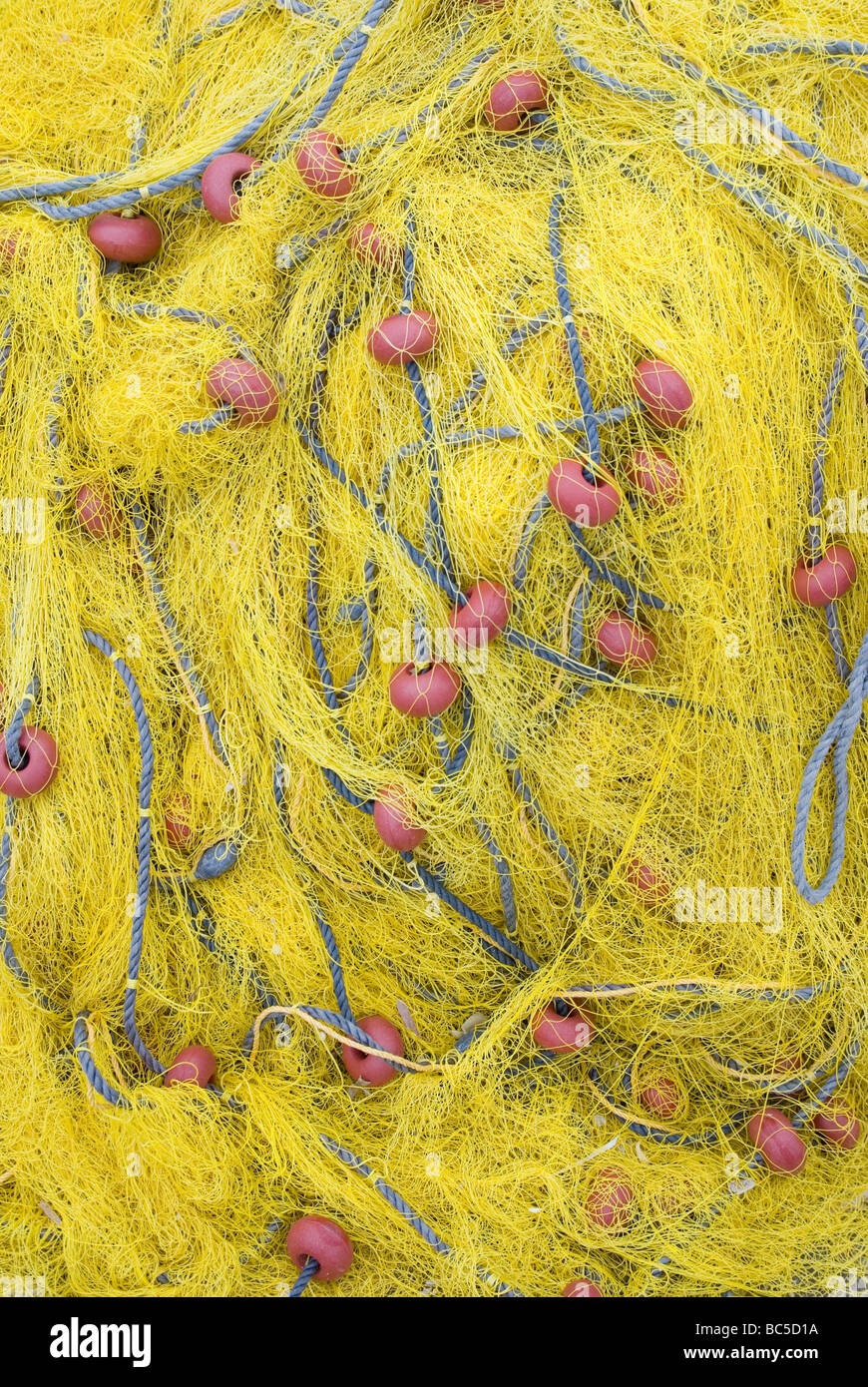 Greece, Fishing net, full frame Stock Photo - Alamy