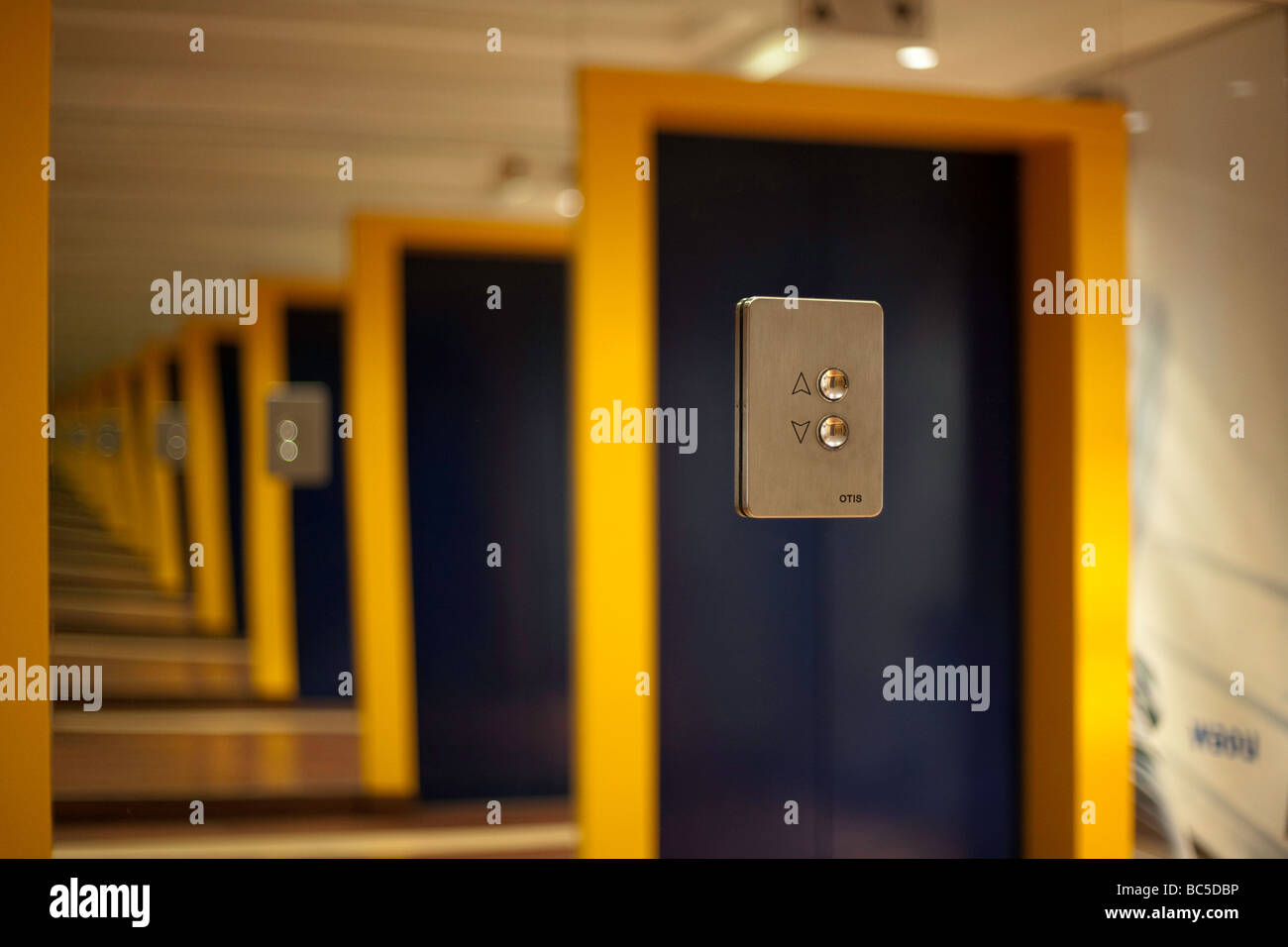 Elevator design in a mirror Stock Photo - Alamy