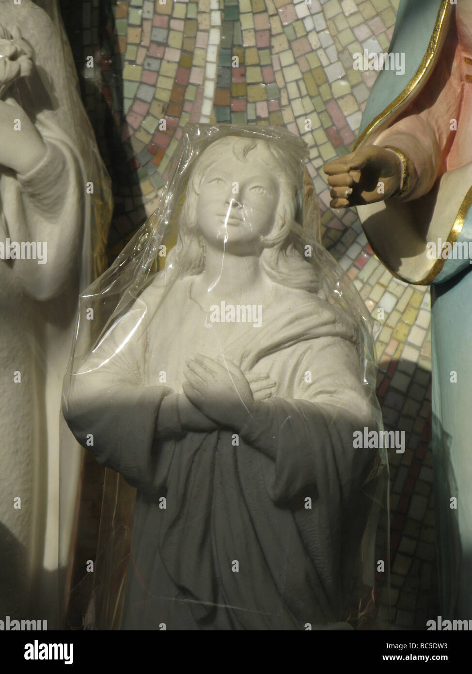 religious models in gift shop in rome, italy Stock Photo - Alamy